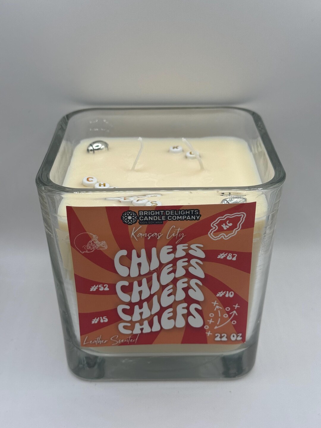 Kansas City Chiefs Candle - Etsy