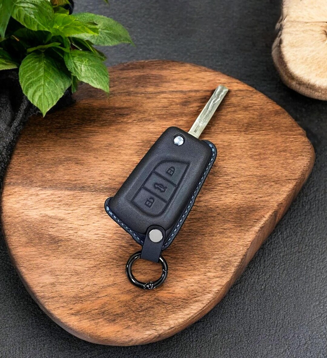 Toyota Leather Remote Key Fob Case - Smart Key Fob Cover -personalized ...