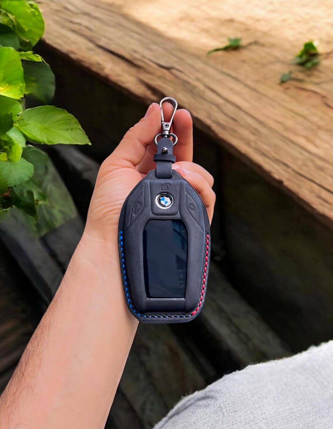 BMW Touch Screen Key Case – Handmade Crazy Horse Leather Fob Cover for ...