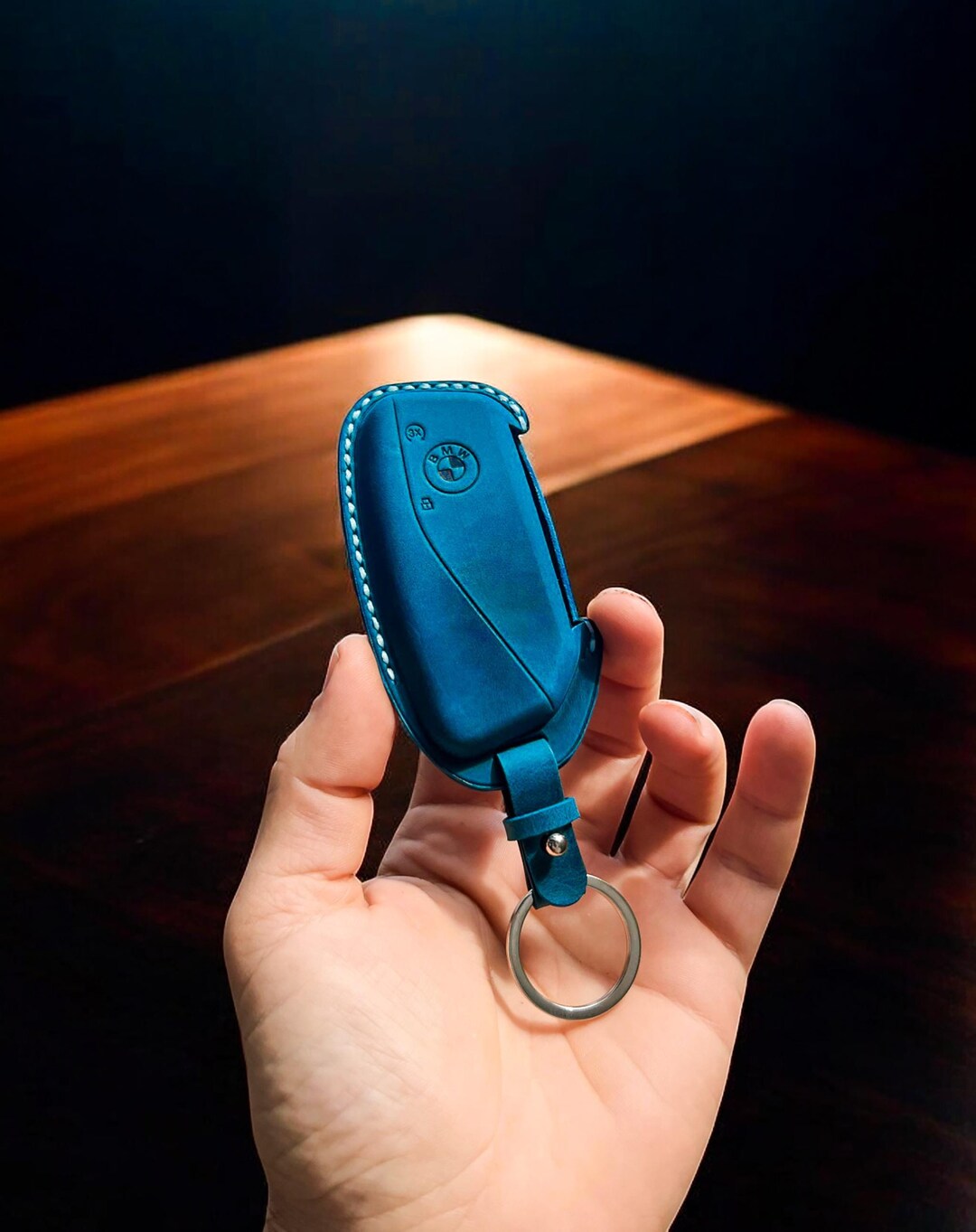 BMW x7 I7 Xi XM X5, 7 Series Etc. Keychain Fob Case Handmade Leather ...