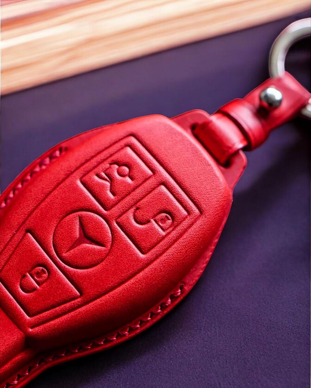 Mercedes Benz AMG S/E/C 63 Leather Key Case – Personalized Key Fob ...