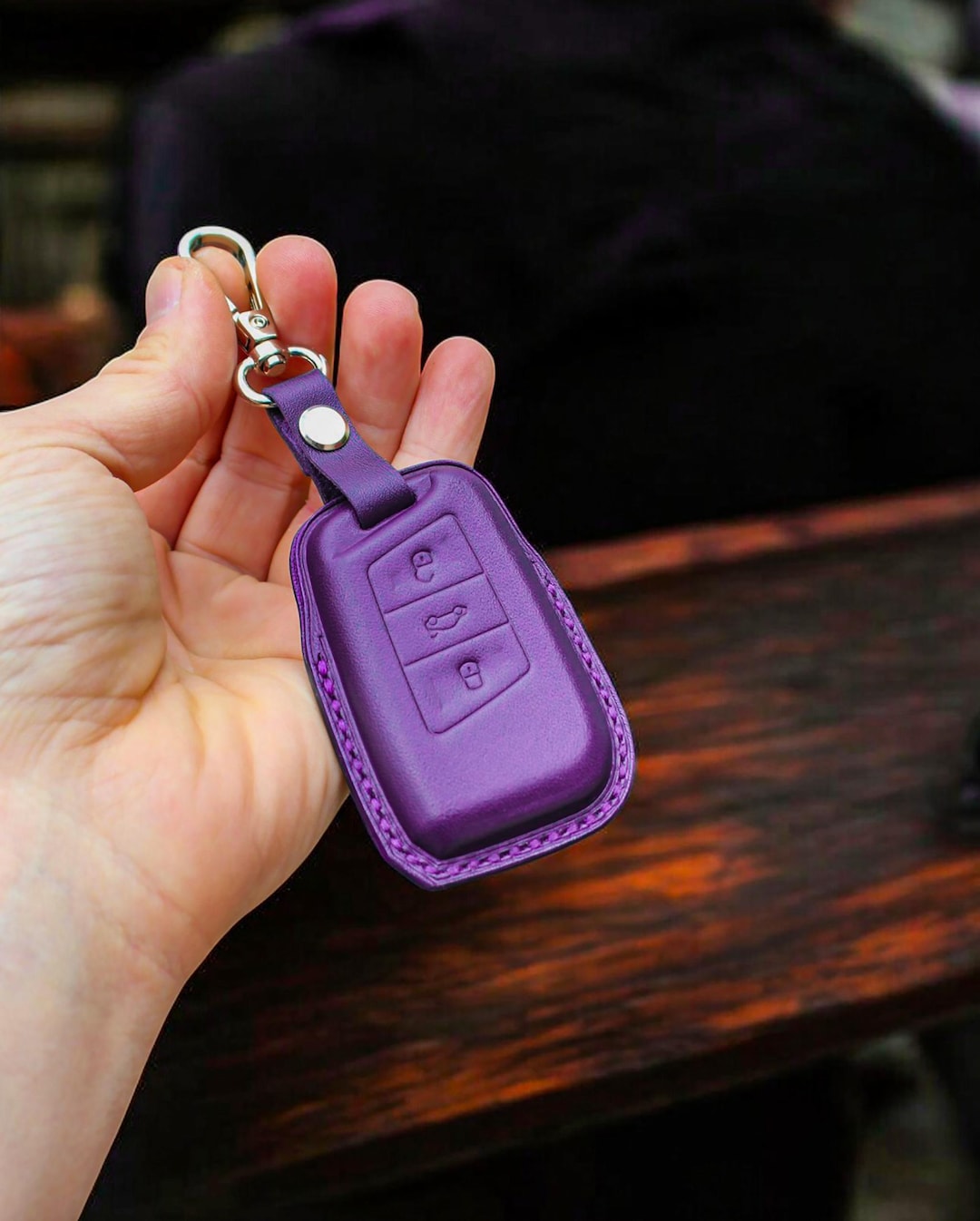 SEAT - CUPRA Key Fob Cover Leon Ibiza FR Leather Key Fob Case ...