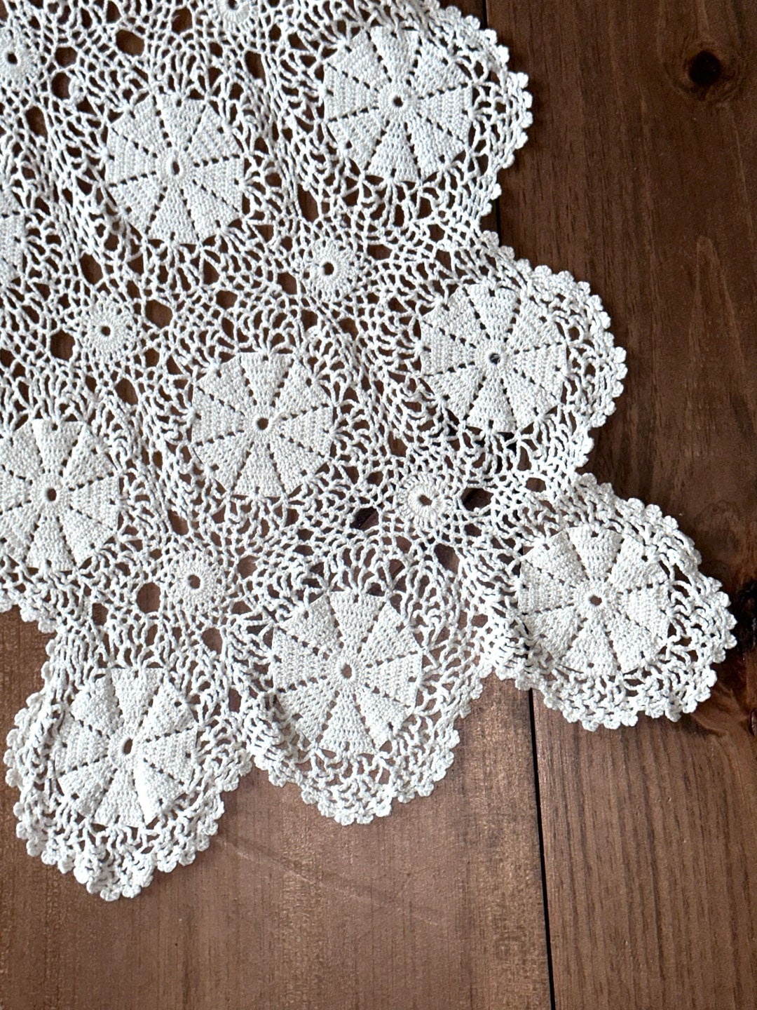 Antique White Hand Crochet Dresser Scarf or Runner - Etsy