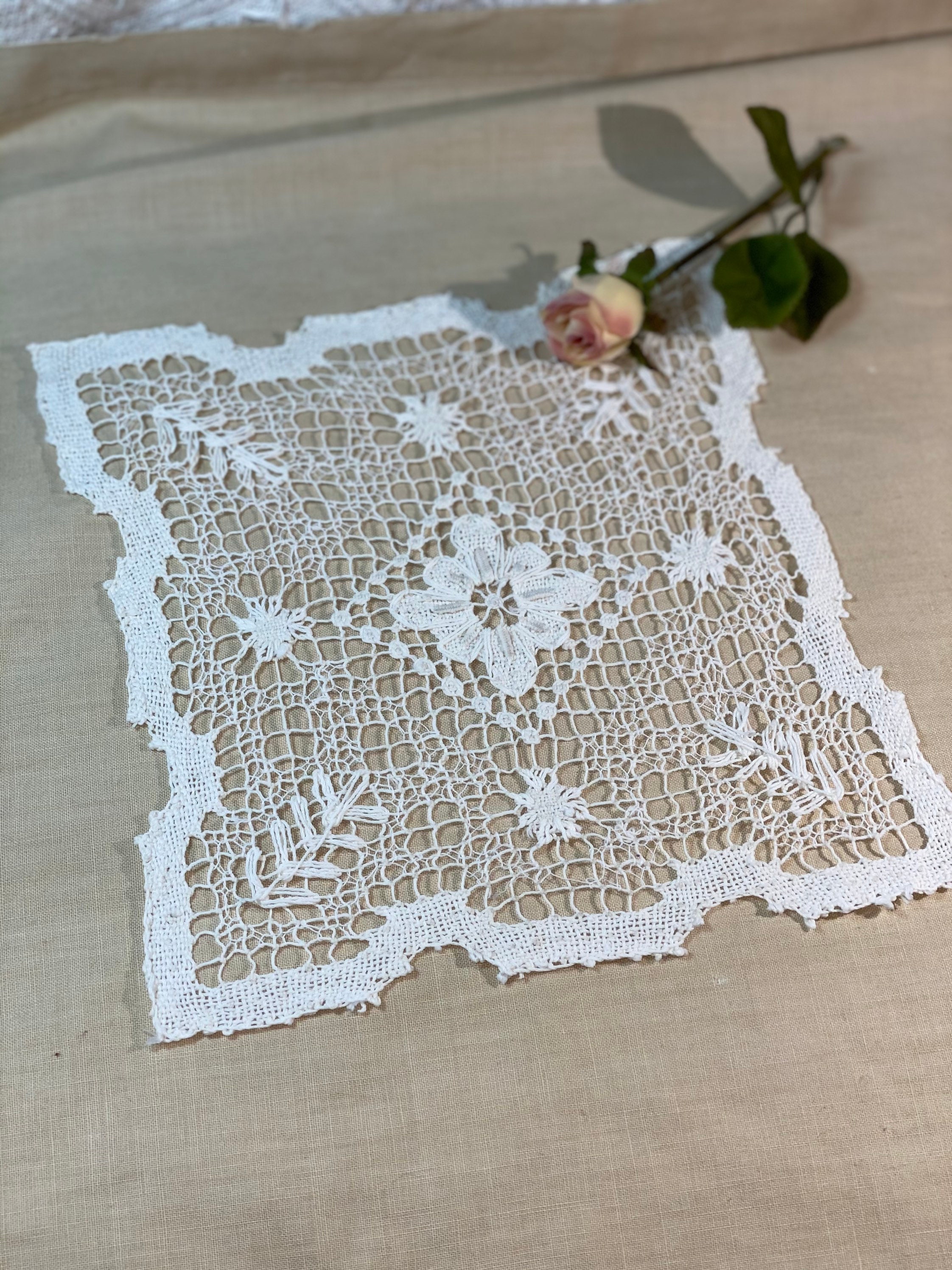 Vintage Handmade Doily Rectangular Shape - Etsy