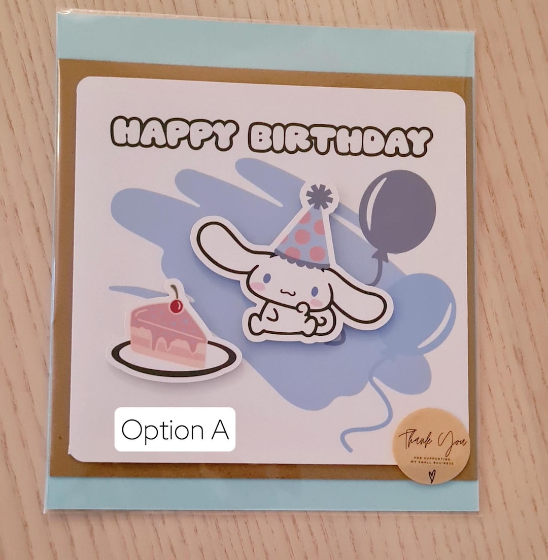 Cinnamoroll Sanrio Birthday Card | Cute Birthday Card | Teens Card ...