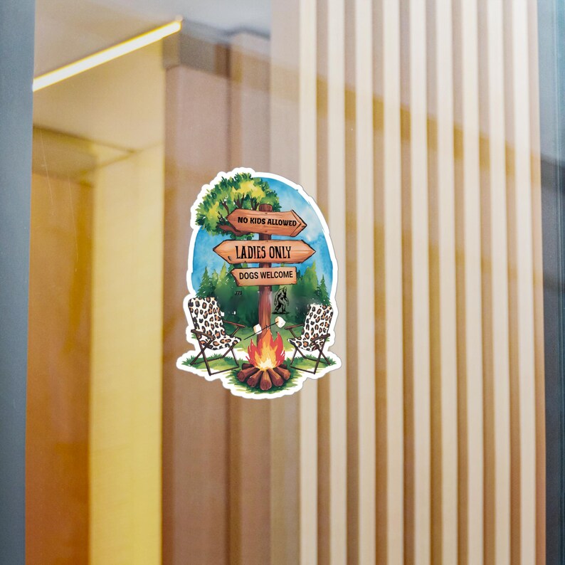 Camping Stickers, Adventure Decals for Girls, Outdoor Vinyl Sticker Set ...