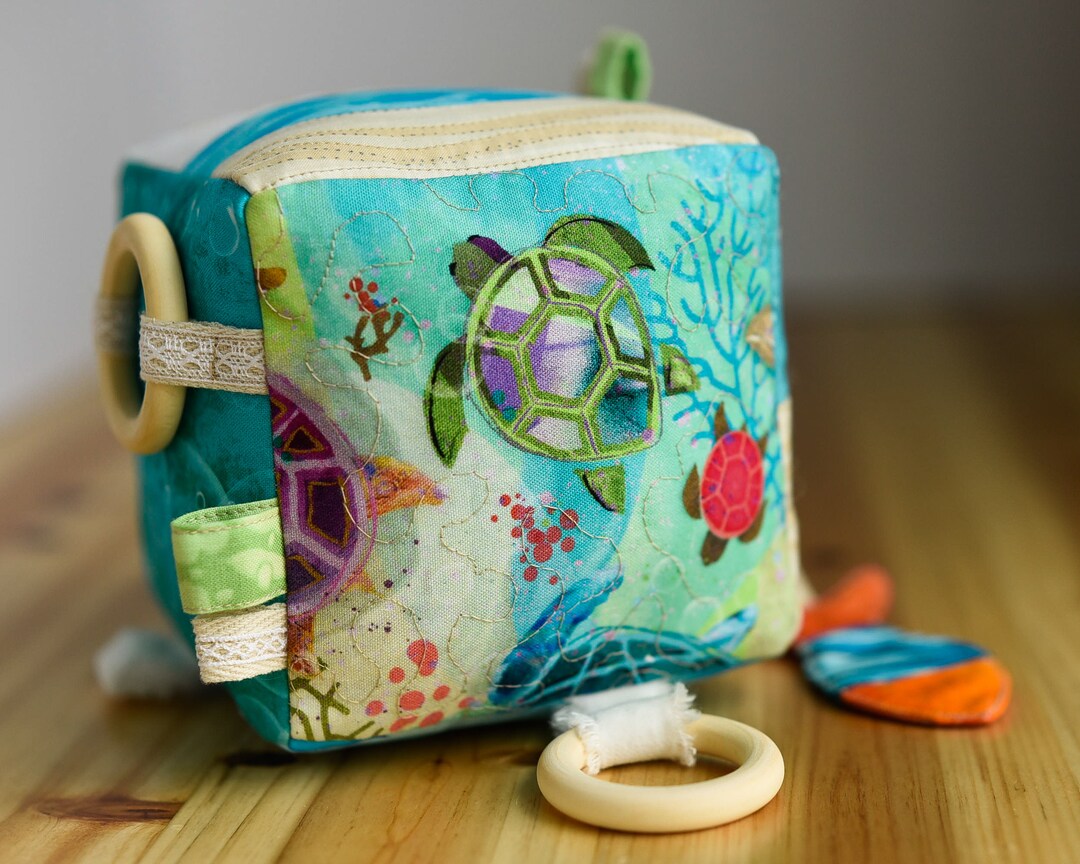 Waldorf Tummy Time Baby Toy Sea Turtle Toy Natural Baby Gift Wool Toy ...