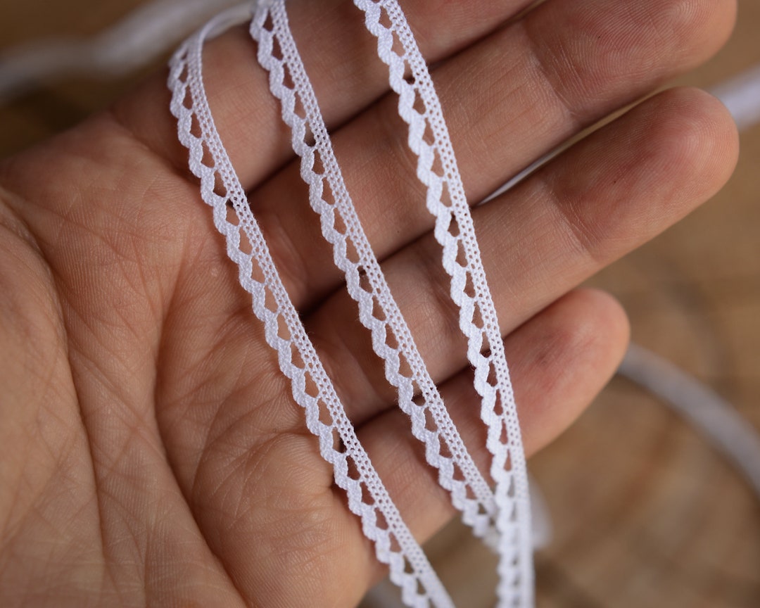 1/8 Lace Trim White Lace Edging Cotton Heirloom Lace 1650 - Etsy
