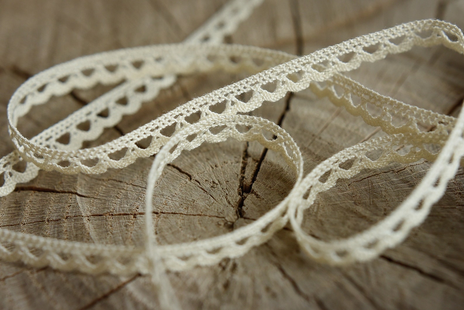 White Cotton Edging Narrow Lace Trim Ecru Cotton Edging Scallop Lace ...