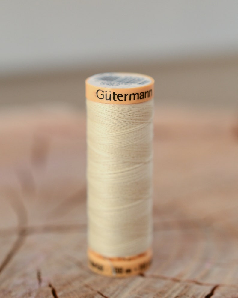 Hilo de coser Hilo de algodón crema Un carrete 110 yds - Etsy España