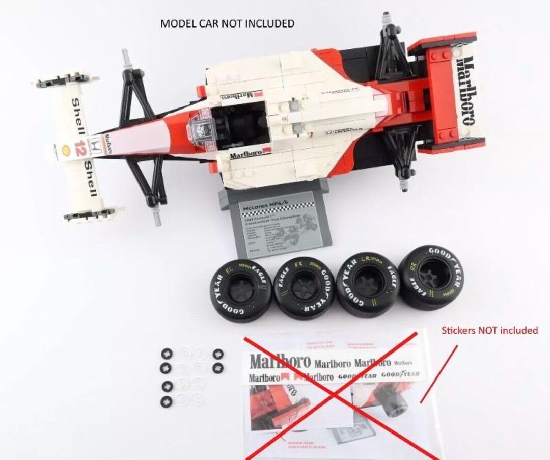 Buy LEGO ICONS Ayrton Senna F1 Mclaren Mp4/4 Replacement Wheels Tires ...