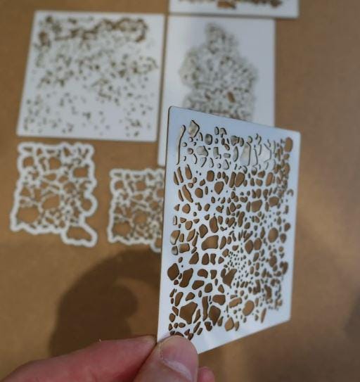 Weathering Airbrush Stencils , 【LIANG】How to make salt weathering with ...