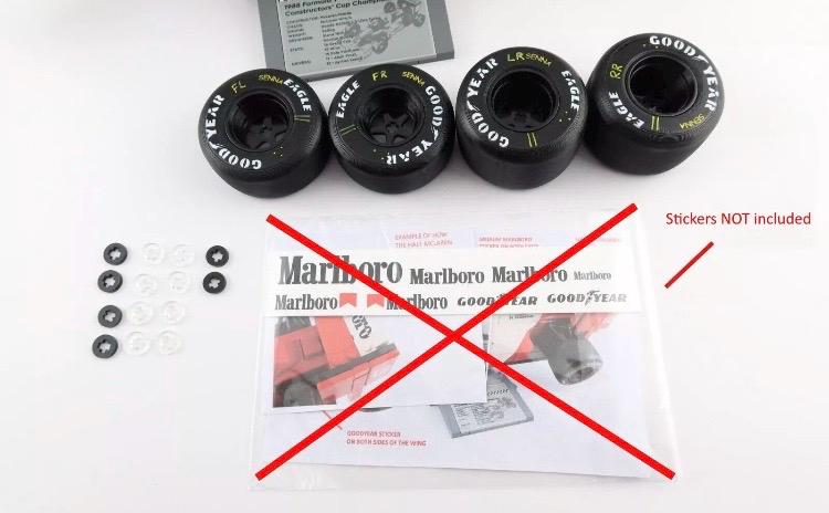 LEGO ICONS Ayrton Senna F1 Mclaren Mp4/4 Replacement Wheels Tires NO ...