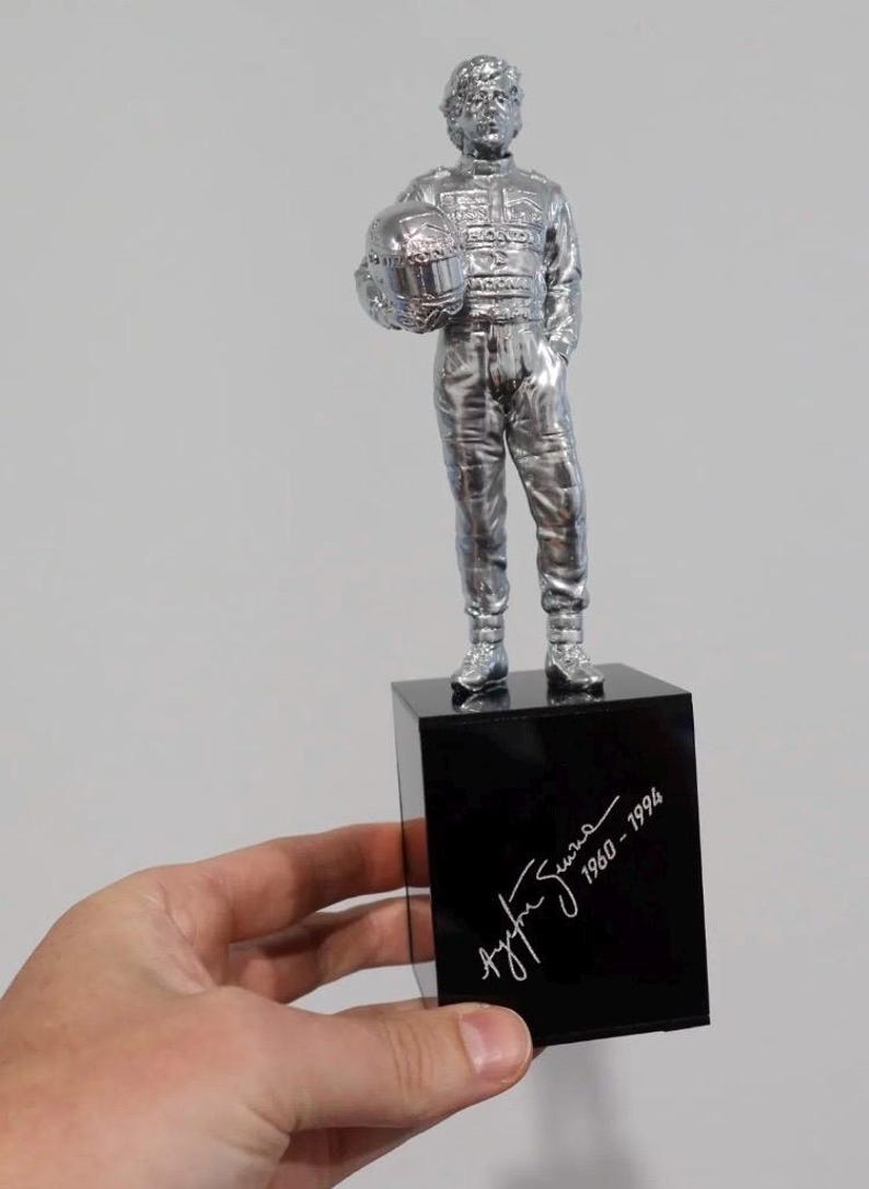 Ayrton Senna Figure Statue Display Handmade - Etsy