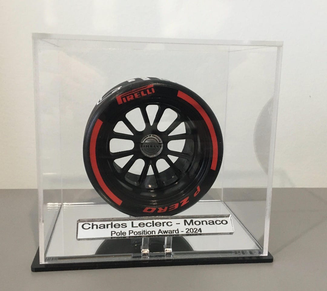 1/10th Charles Leclerc 2024 Monaco Pole Position Award Tyre Display ...