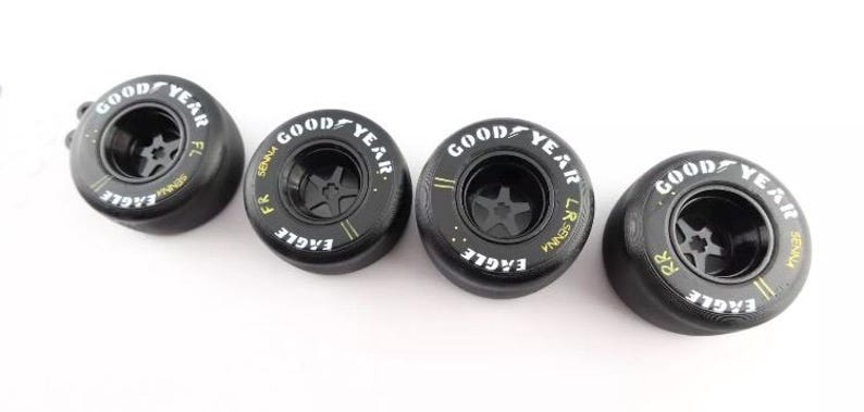 LEGO ICONS Ayrton Senna F1 Mclaren Mp4/4 Replacement Wheels Tires NO ...