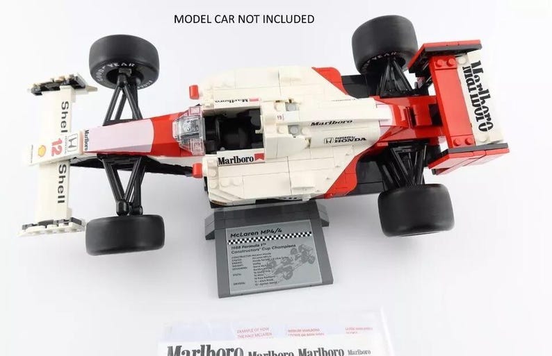 LEGO ICONS Ayrton Senna F1 Mclaren Mp4/4 Replacement Wheels Tires and ...