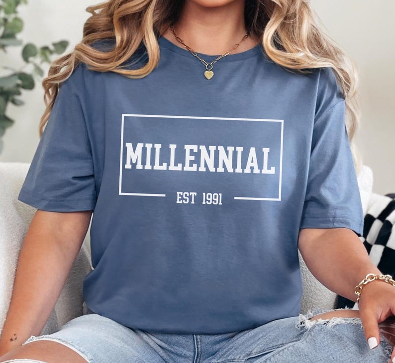 Millennial Shirt Est. Custom Year Millennial Generation T-shirt ...