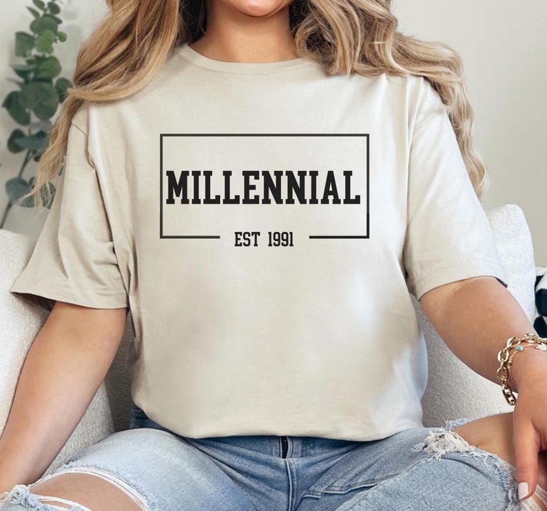 Millennial Shirt Est. Custom Year Millennial Generation T-shirt ...