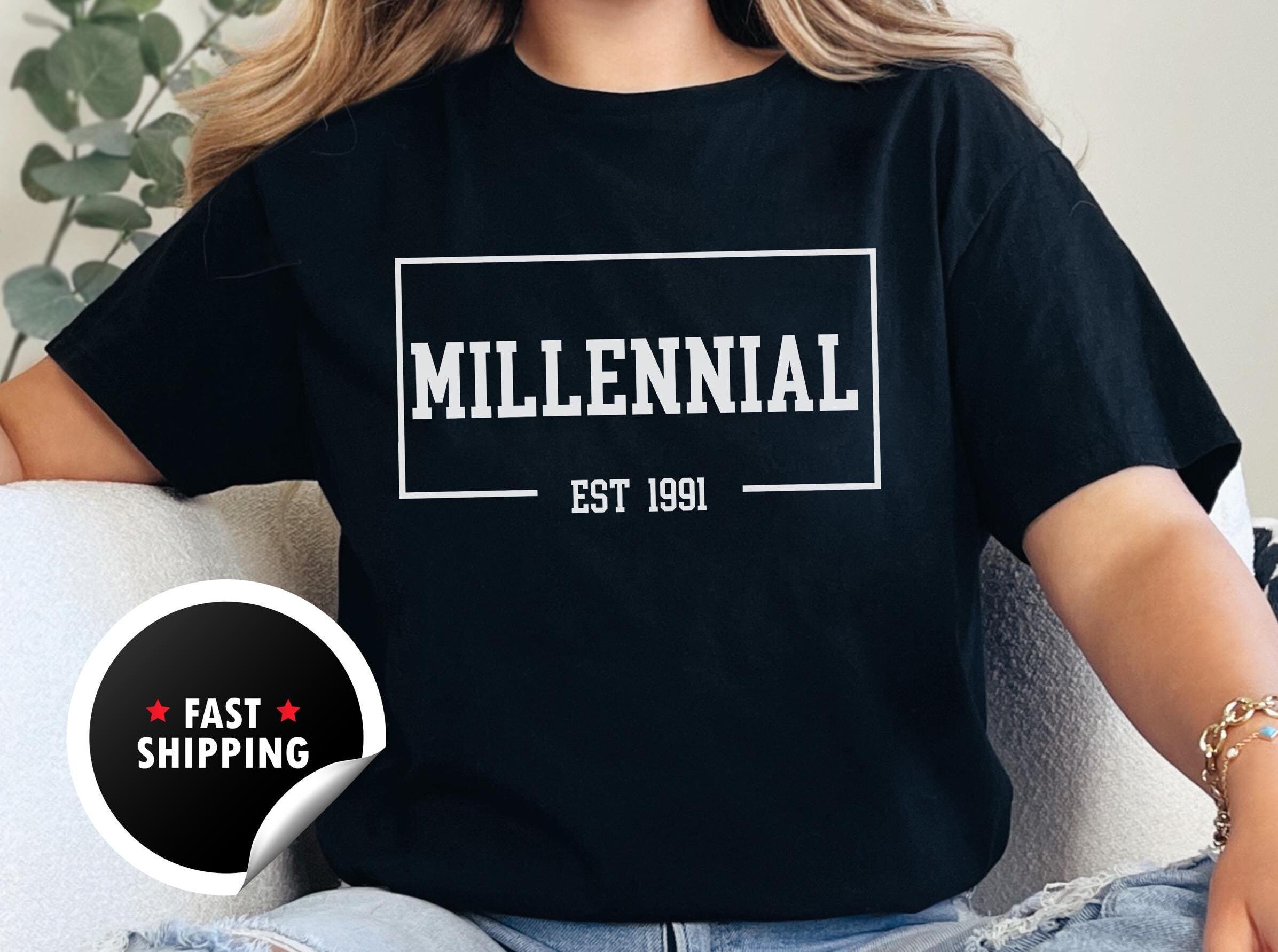Millennial Shirt Est. Custom Year Millennial Generation T-shirt ...