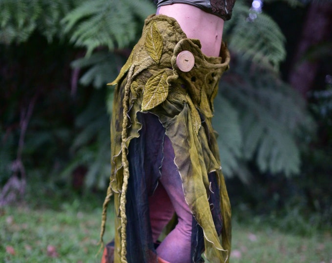 Nuno Felted Tree Roots Skirt/shawl-pixie Belt-woodland Costume-nymph ...
