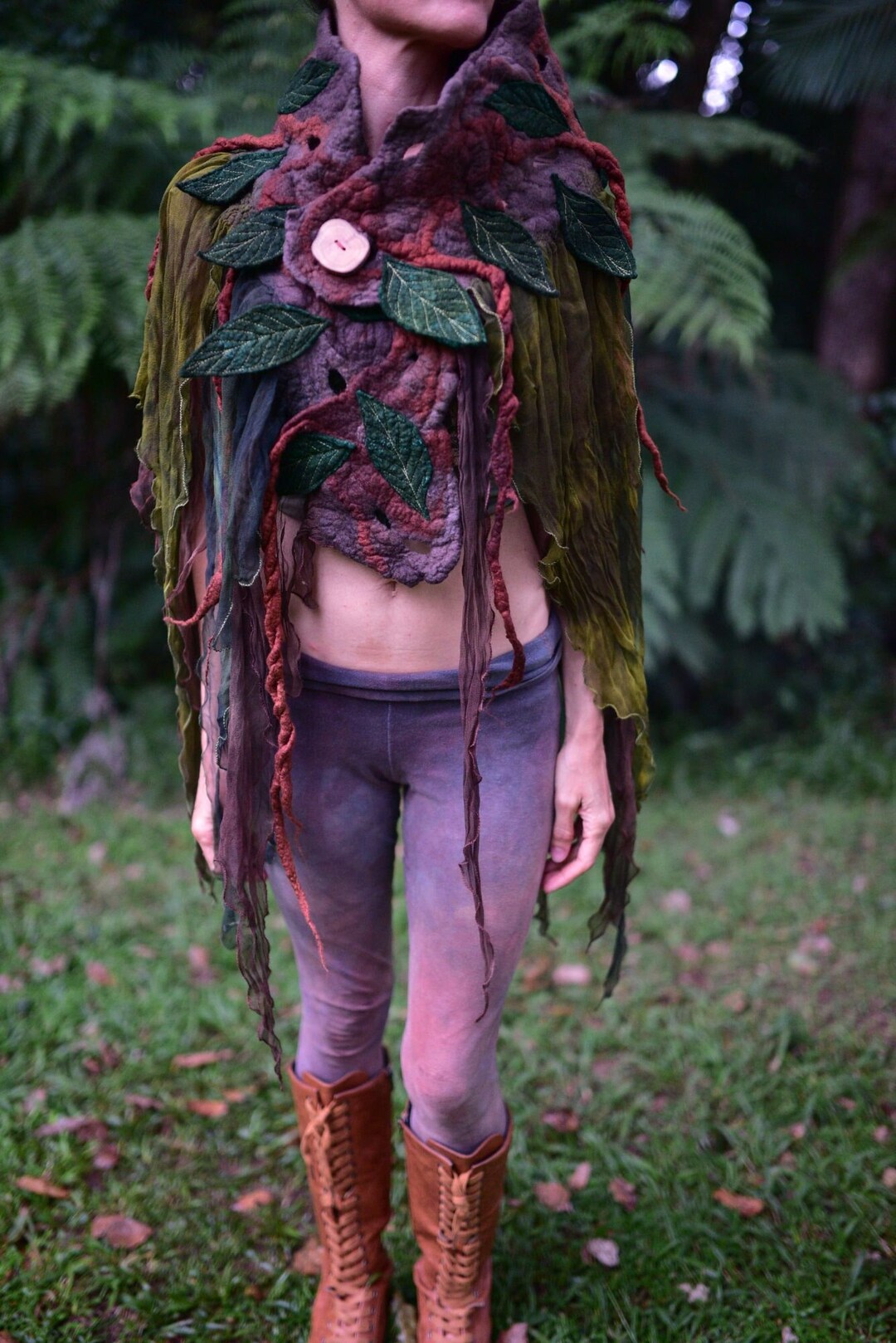 Nuno Felted Tree Roots Skirt/shawl-pixie Belt-woodland Costume-nymph ...