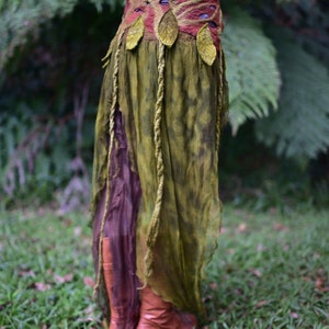 Nuno Felted Tree Roots Skirt/shawl-pixie Belt-woodland Costume-nymph ...