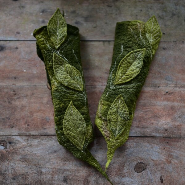 Leaf Arm Cuff - Etsy