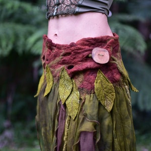 Nuno Felted Tree Roots Skirt/shawl-pixie Belt-woodland Costume-nymph ...