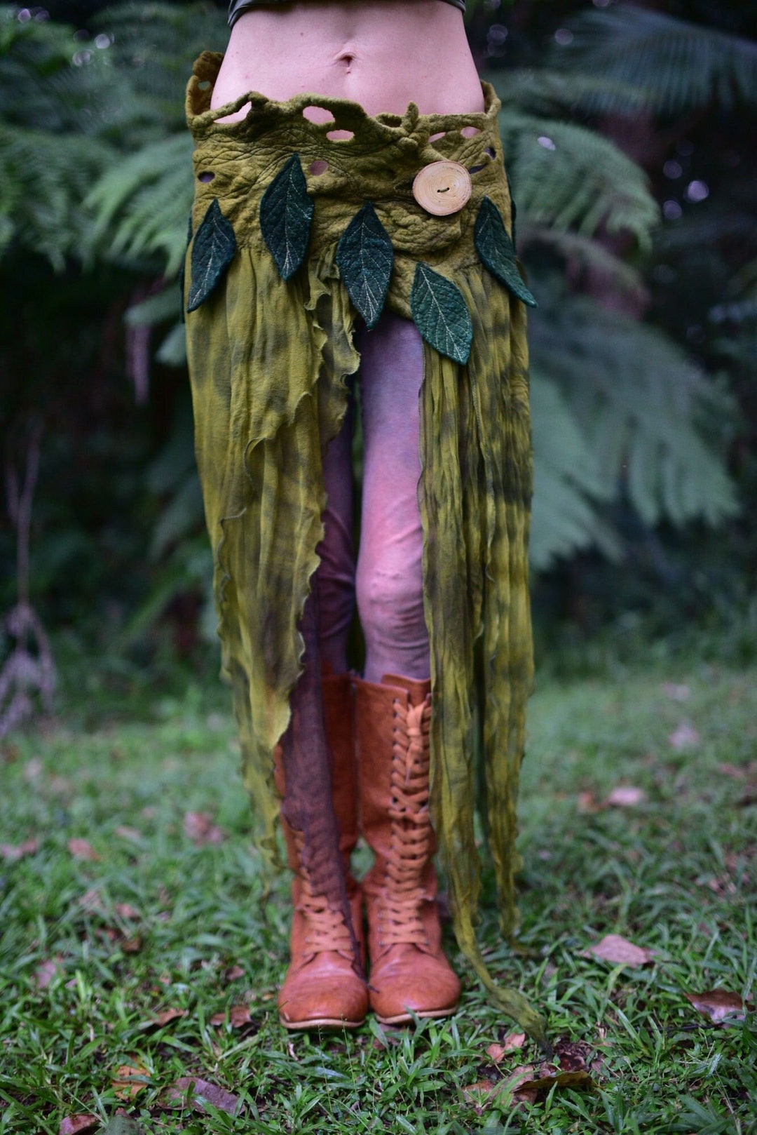Nuno Felted Tree Roots Skirt/shawl-pixie Belt-woodland Costume-nymph ...