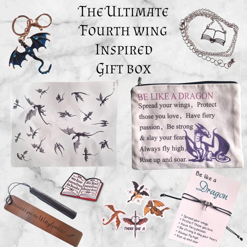 Fourth Wing Gift Box / Bookish Gift Box / Dragon Themed Gift Box ...