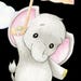 Pink Elephant Digital Paper, Elephant Clipart Watercolor Baby Elephants ...