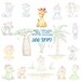 Christmas Animals Clipart, Nursery Art, Africa Animals Png, Watercolor ...