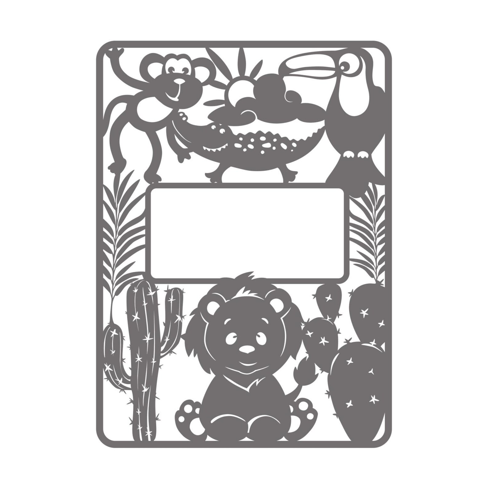 Safari Animals SVG, Cute Safari Animals Clipart, Safari Silhouette ...