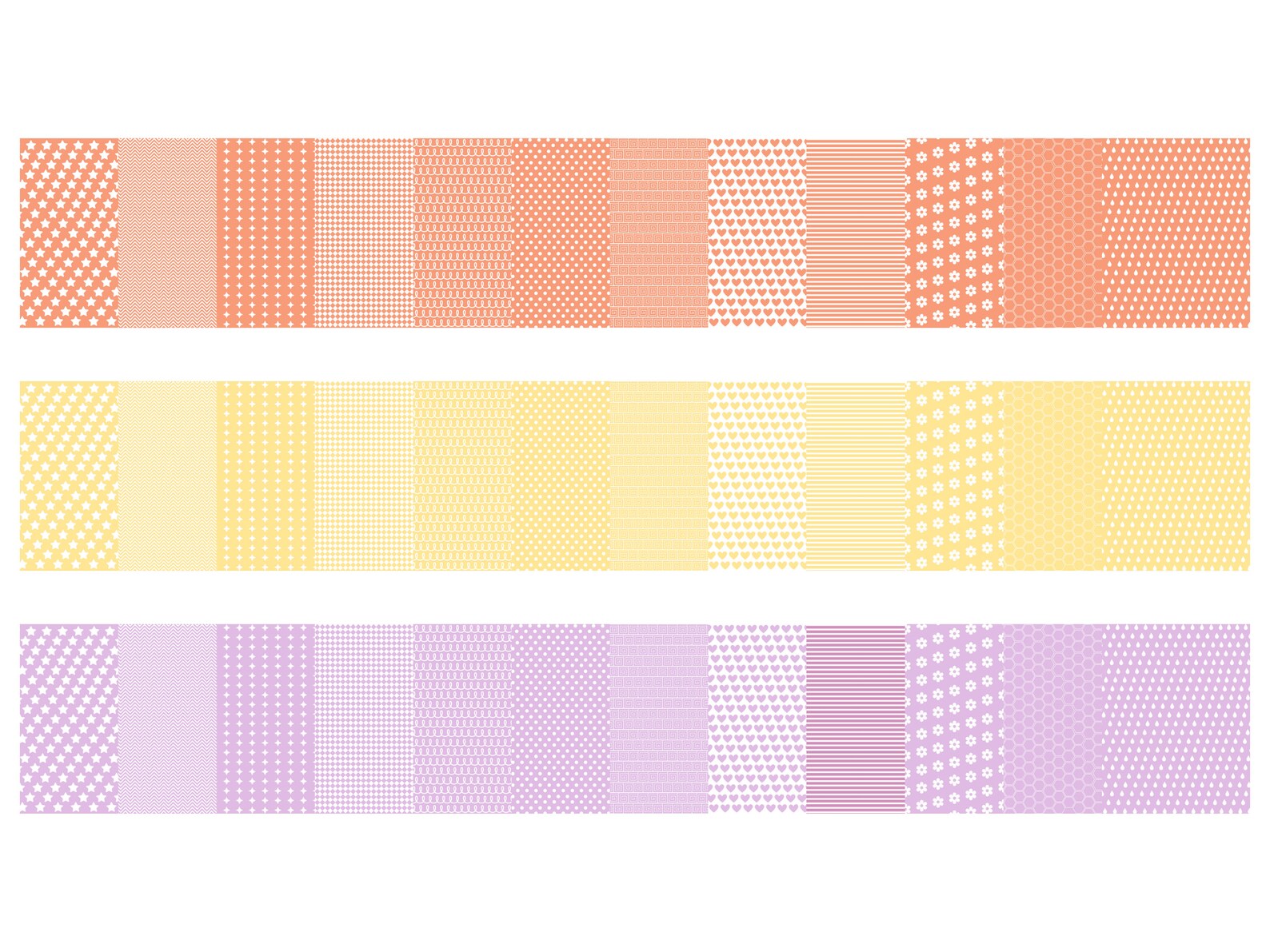 Vibrant Pastel Digital Paper Bundle. 100 Patterns for Scrapbooking ...