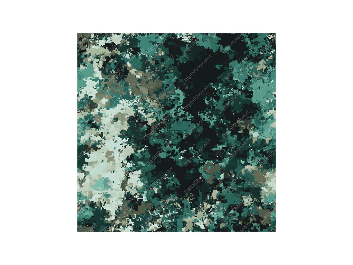 Camouflage Digital Paper Bundle, Seamless Military Camo Patterns ...