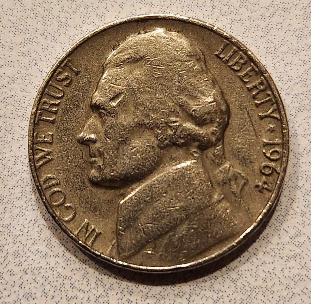 1964 Nickel No Mint Mark - Etsy