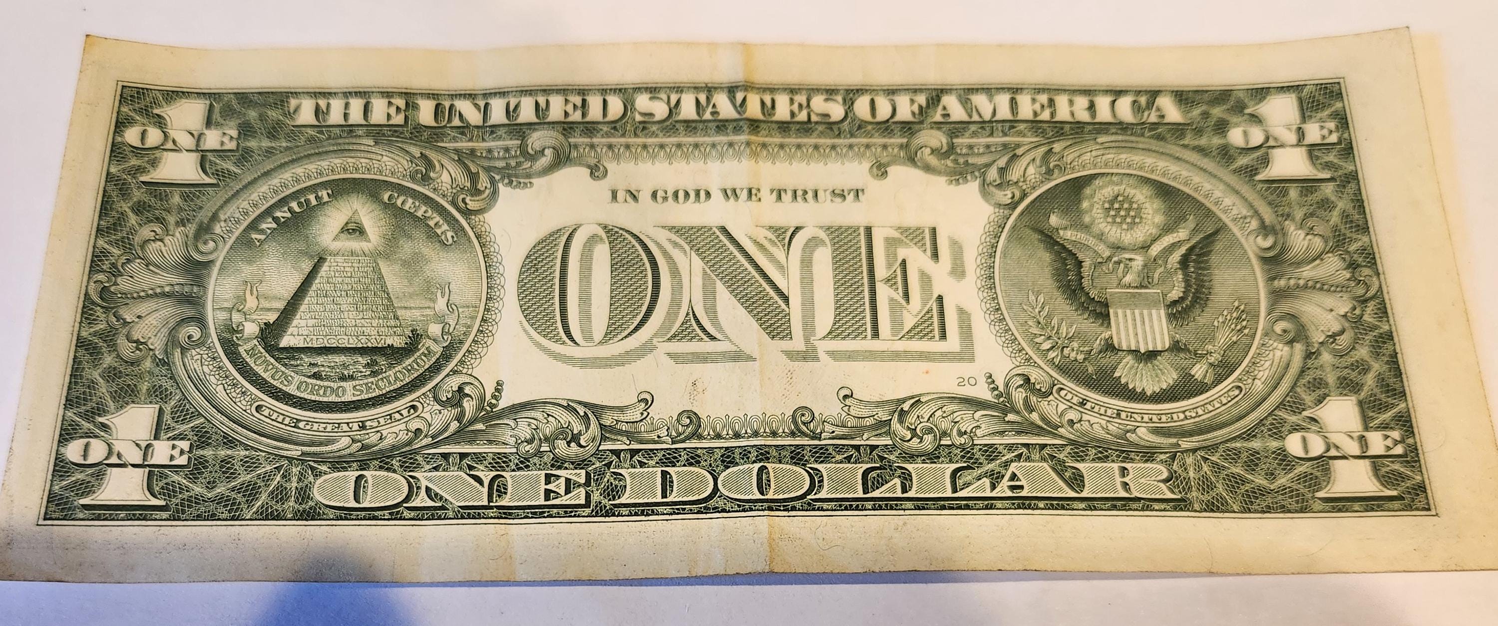 One Dollar Bill 2017A Series Broken Ladder 18327546 - Etsy