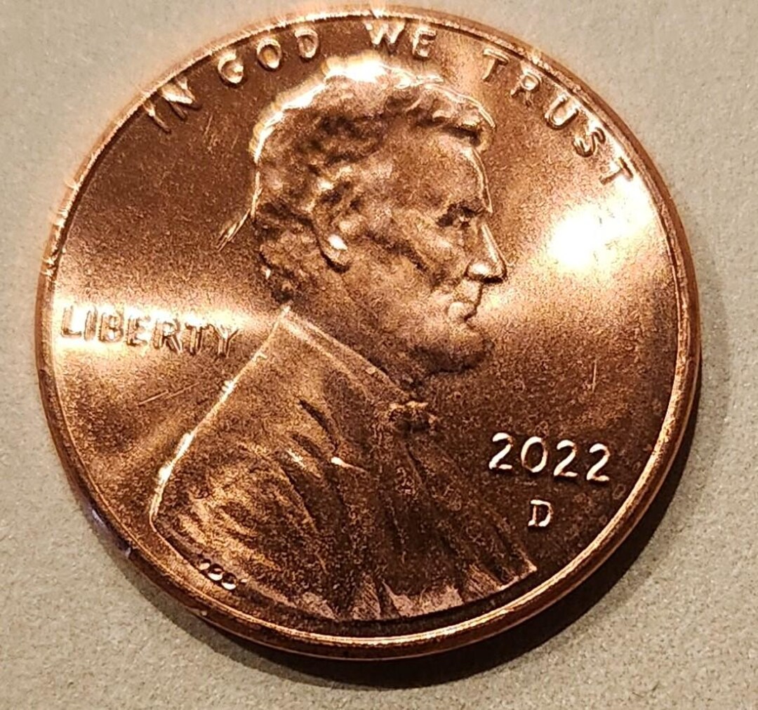 2022 D Penny With Doubling on Observe and Reverse - Etsy