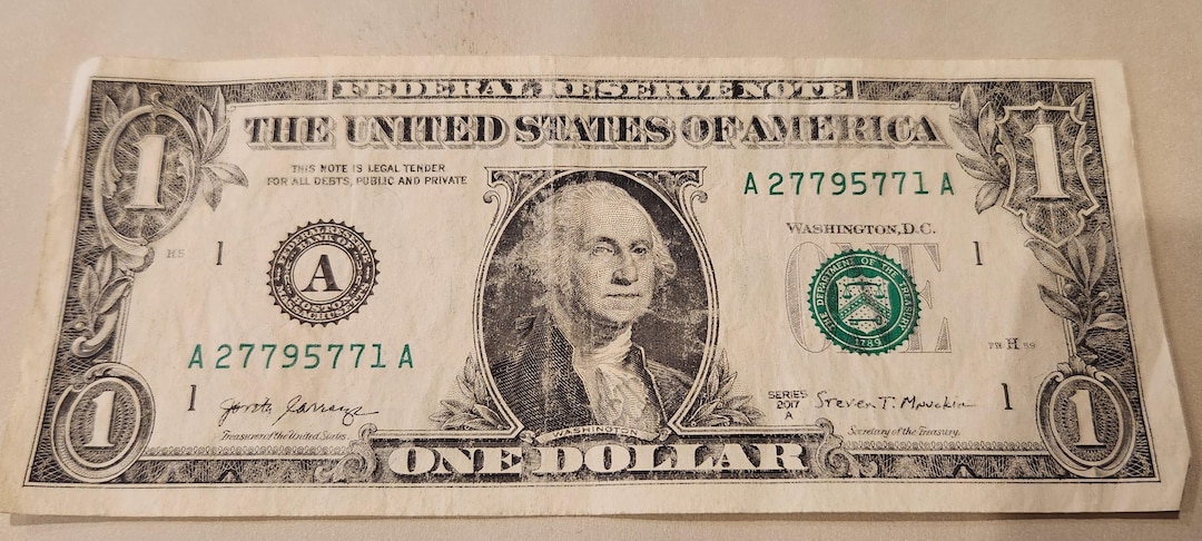 2017A Series Dollar Bill Fancy Serial Number (4 of a Kind) Every 2 ...