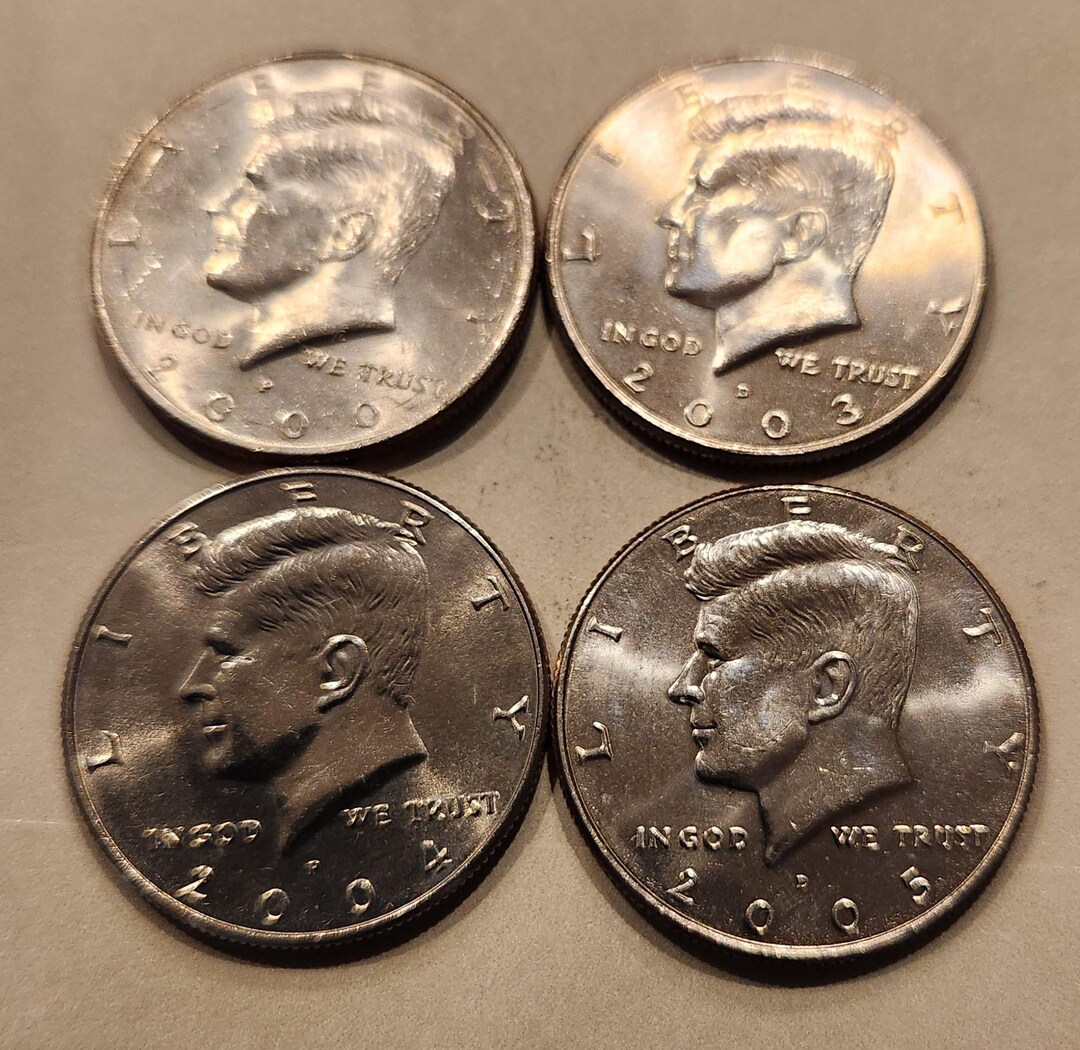 2000P-2003D-2004P-2005D Half Dollars - Etsy
