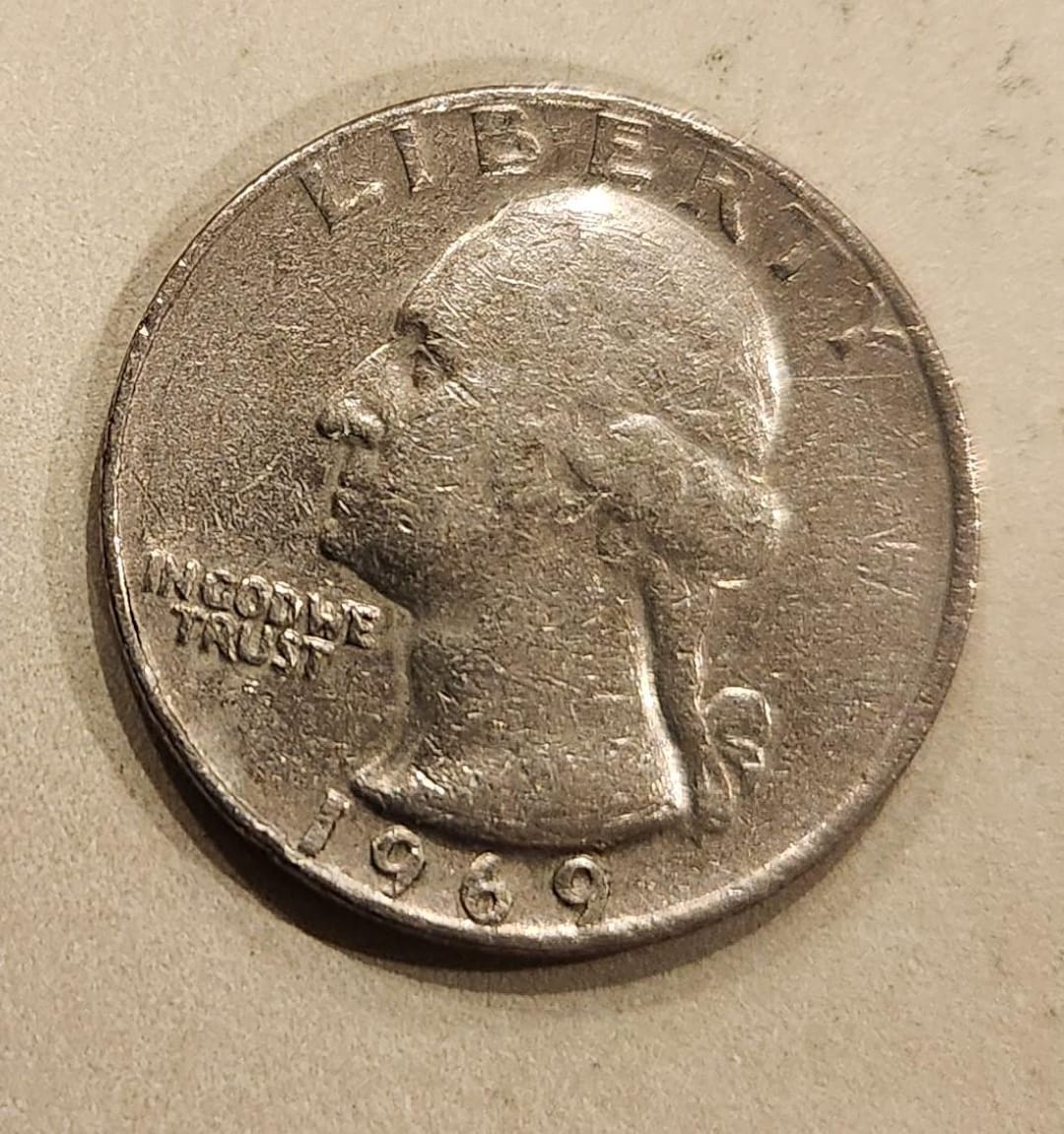 1969 Washington Quarter No Mint Mark - Etsy