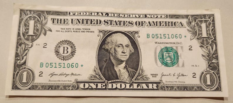 2021 Series Dollar Bill Star Note 05151060 - Etsy