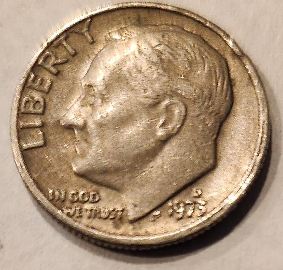 1973 D Dime Strike on Date and Clipped Planchet - Etsy