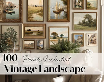 99+ Vintage Art Prints MEGA Bundle: Classic Gallery Wall Set (digital ...