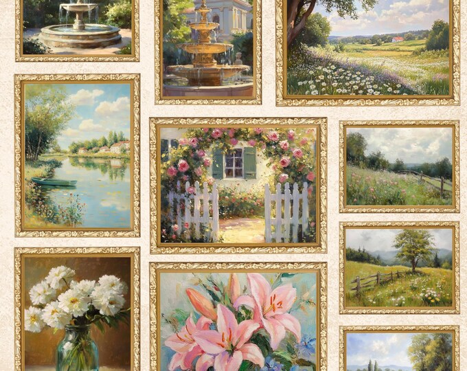Spring-wallart Gallery | Set of 30+ | Artful-spring-landscape ...
