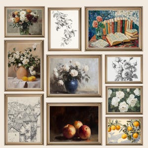 99+ Vintage Art Prints MEGA Bundle: Classic Gallery Wall Set (digital ...