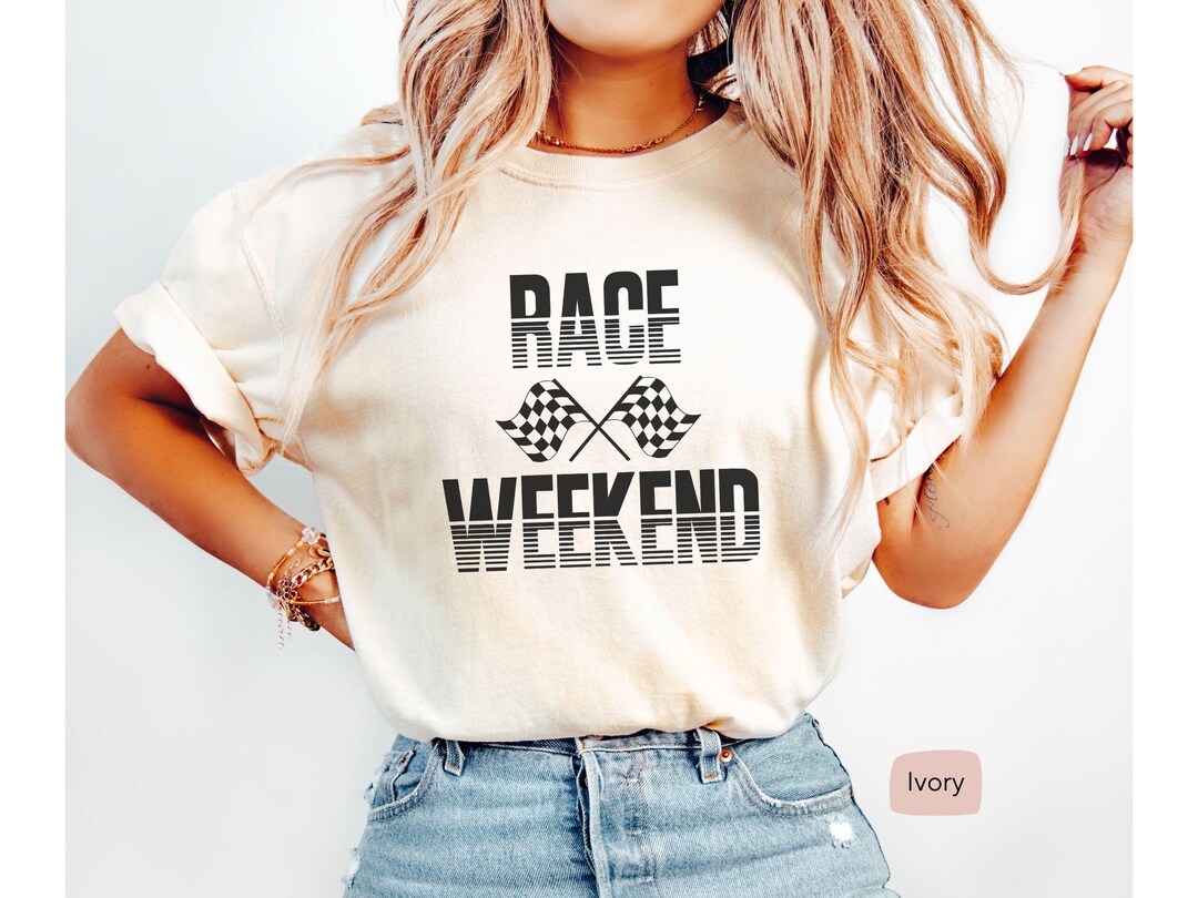 Race Weekend Checkered Flag Shirt, Race Day Tee, Car Enthusiast Present ...