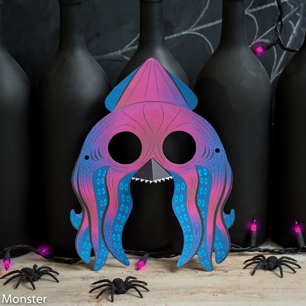Squid Mask - Etsy