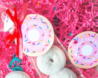 Donut I'd Do Without a Friend Like You PRINTABLE Treat - Etsy